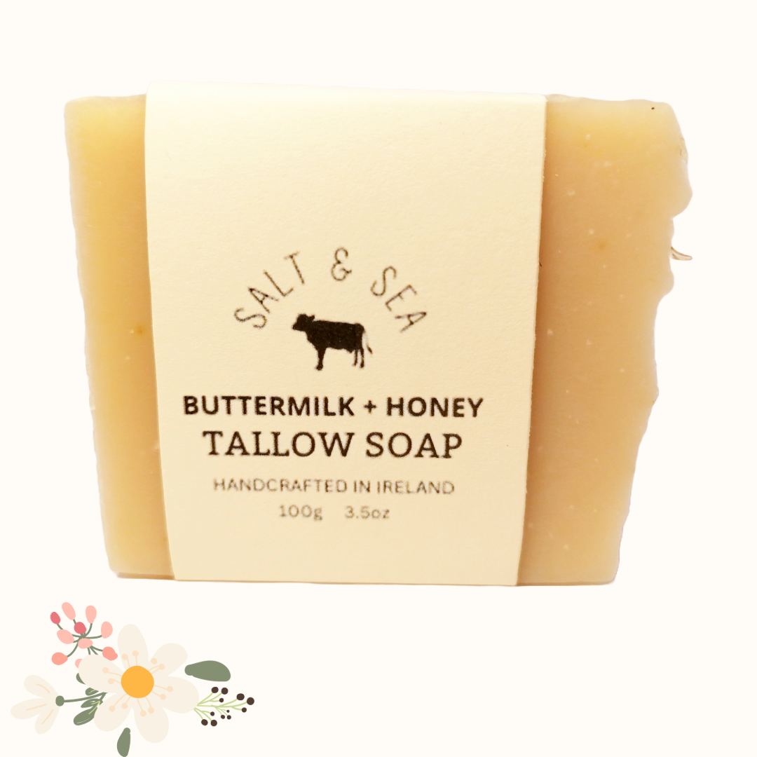 BUTTERMILK + HONEY TALLOW SOAP - Salt & Sea