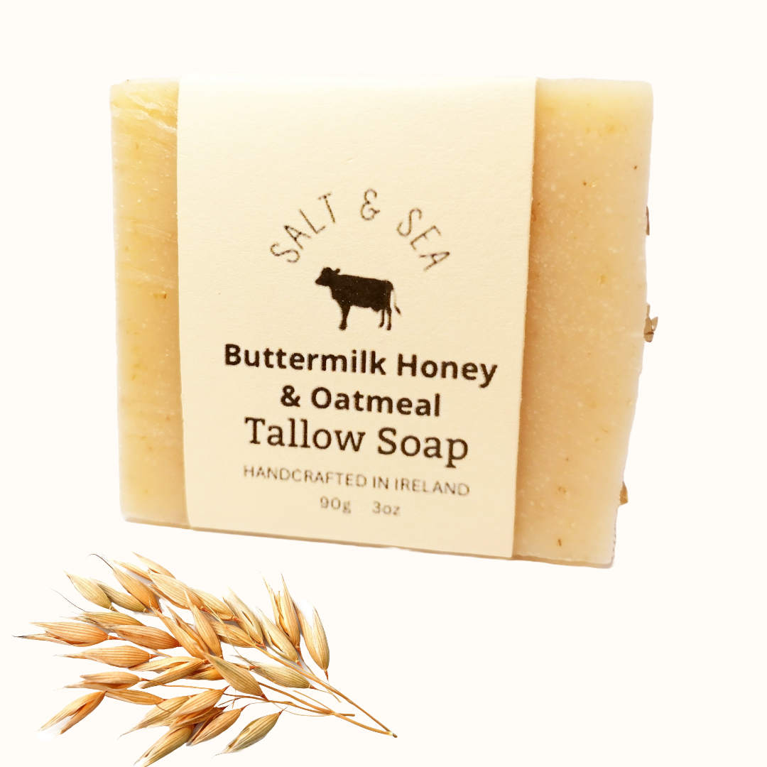 BUTTERMILK, HONEY & OATMEAL TALLOW SOAP - Salt & Sea