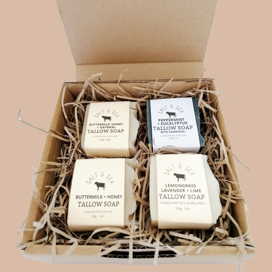 Mini tallow soap gift box - Salt & Sea