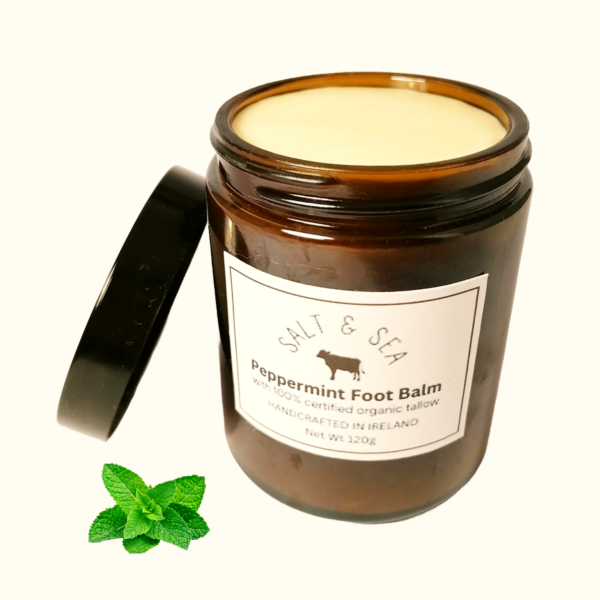 Peppermint foot balm with peppermint essential oil - Salt & Sea